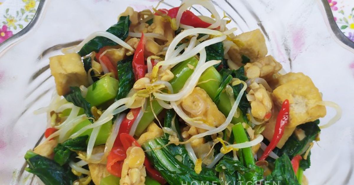 Resep Tumis Sawi Tempe Tahu Toge oleh HOME KITCHEN by SWMH - Cookpad