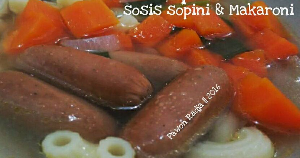 Resep Sop Jadul (Sosis Sopini) oleh Fifi - Pawon Radja - Cookpad