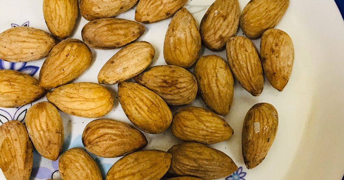Roasted Almonds Homemade Recipe by AFRA @ WASEEM - Cookpad