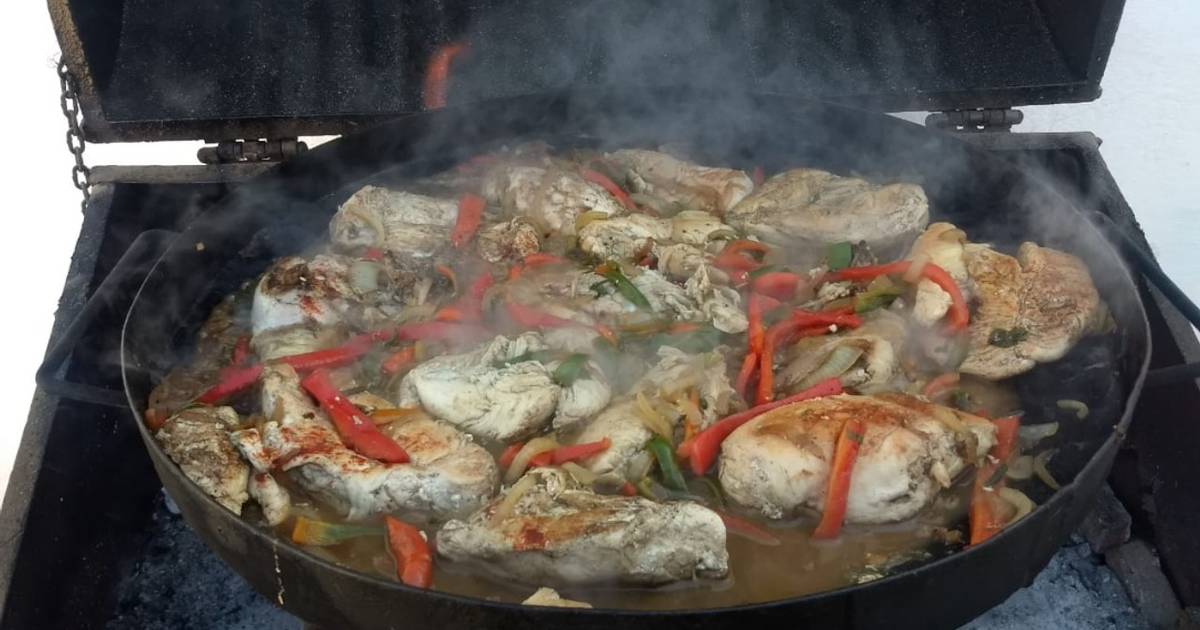 Pollo al disco Receta de jose alejandro remo- Cookpad