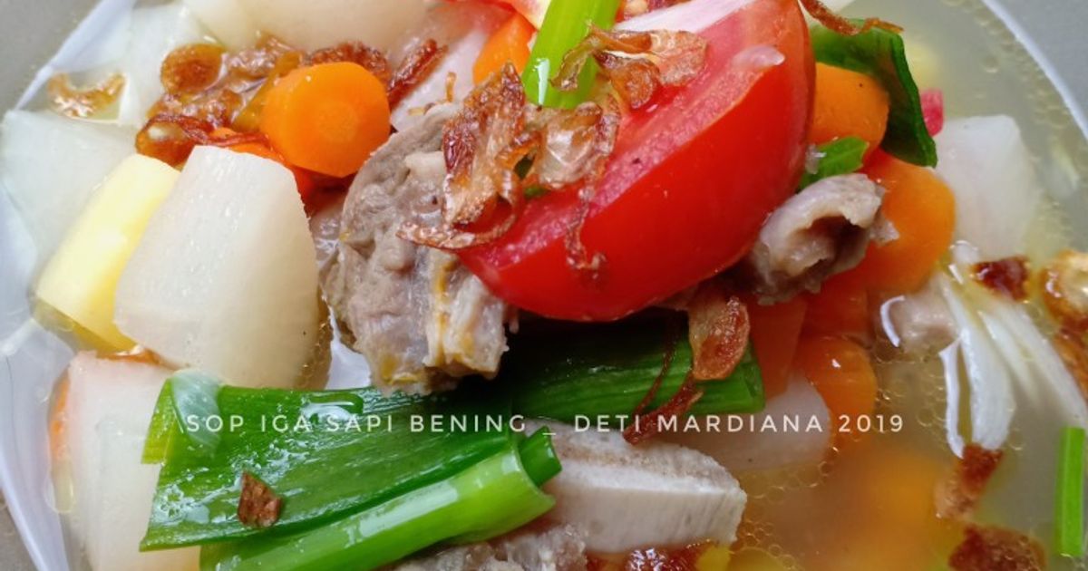 Resep Sop Iga Sapi Kuah Bening oleh Dapur Bu Bidan 🍽️ - Cookpad
