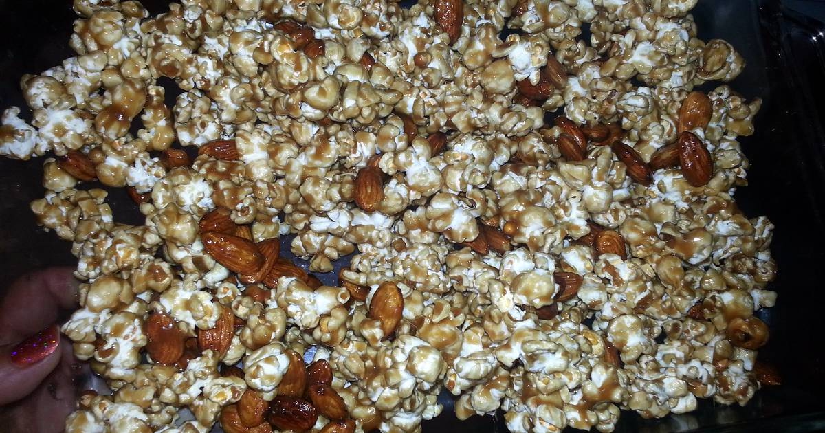 Carmel Almond Popcorn Recipe by Andrea1971 - Cookpad