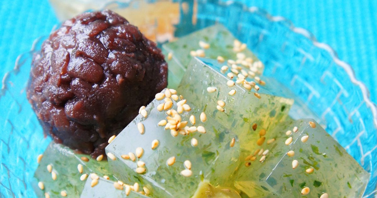 Kanten With Aonori Soy Sauce And Anmitsu Recipe by カルン
