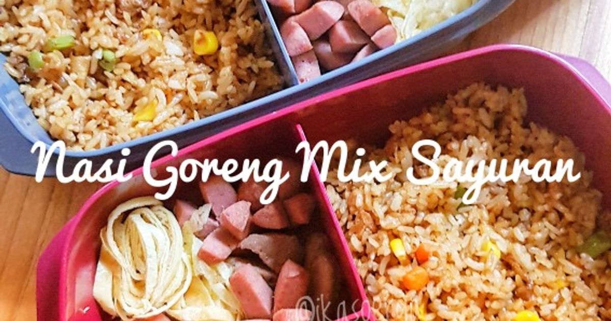 Resep Nasi Goreng Mix Sayuran oleh Ikasoerya - Cookpad