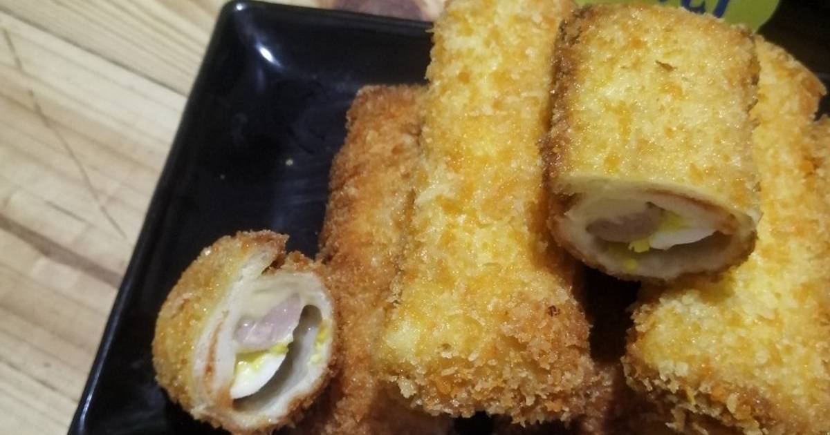 Resep Risol Mayonaise Roti Tawar (ekonomis) oleh arie dewi - Cookpad