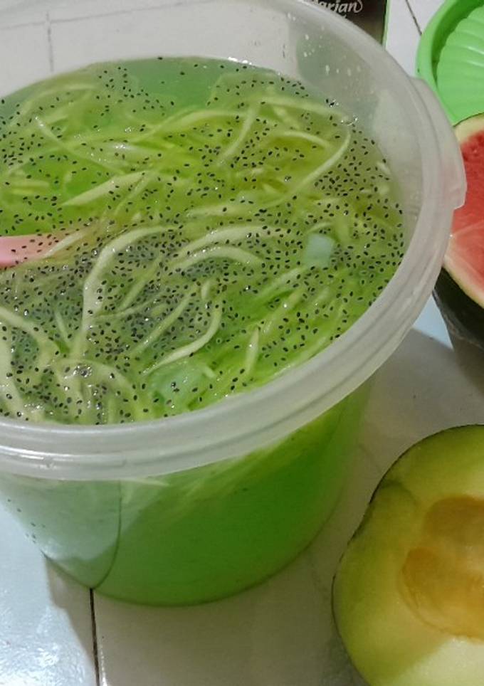 Resep Es Kuwut Melon simple oleh evri hikz - Cookpad
