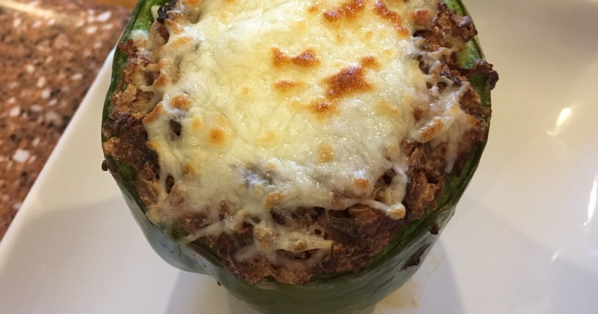 Shaved Beef Stuff Pepper With White Queso Cheese Recipe By Honeybeelifting