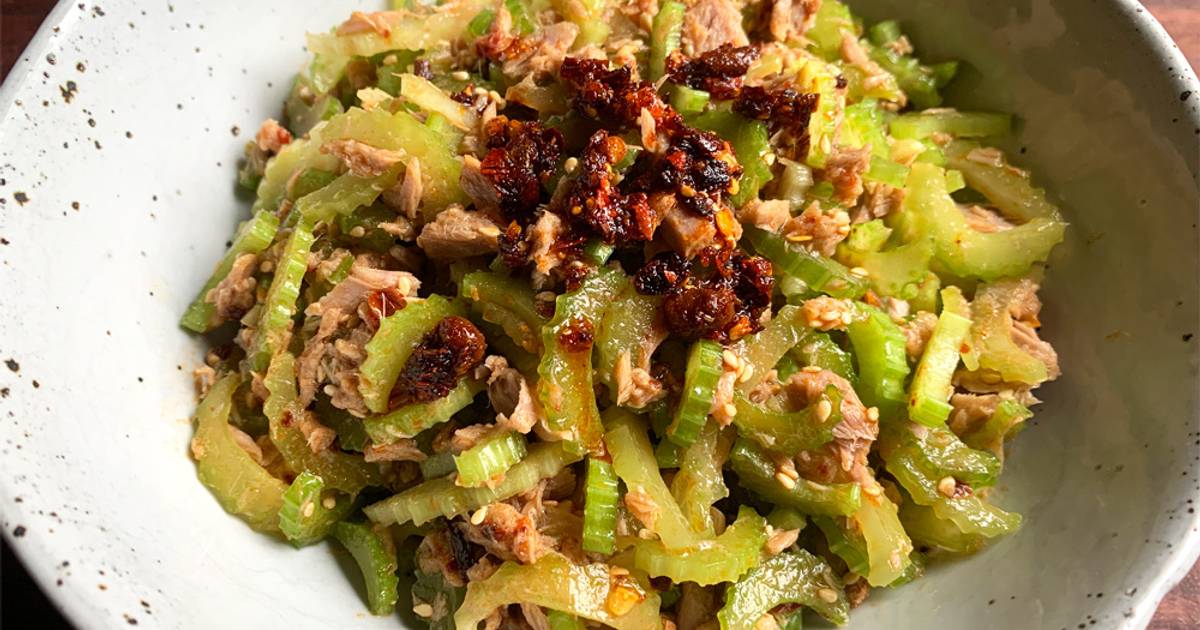 Tuna And Celery Salad With Crispy Chilli Oil Recipe By Hiroko Liston