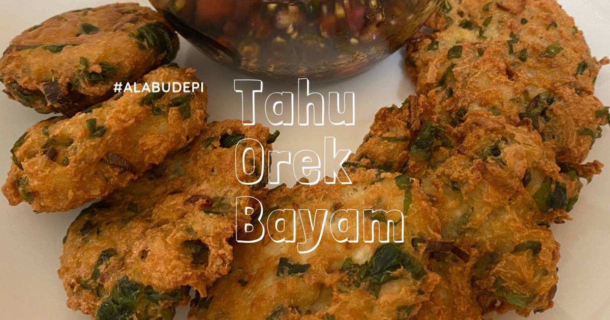 Resep Cemilan Tahu Orek Bayam oleh alabudepi - Cookpad
