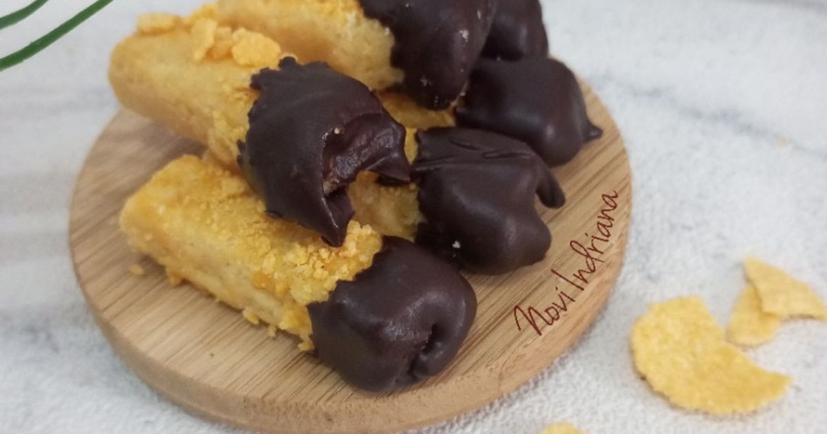 Resep Choco Corn Flakes Kaastengel oleh Novi Oppie Indriana - Cookpad