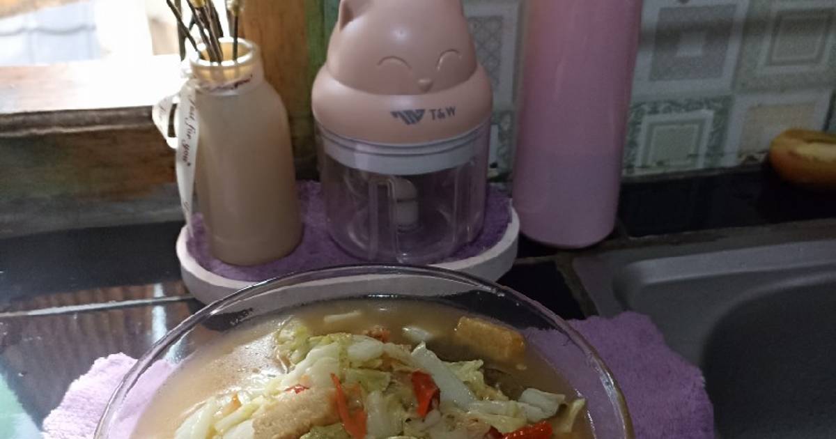 Resep Tumis Sawi putih oncom oleh ayu lestari - Cookpad