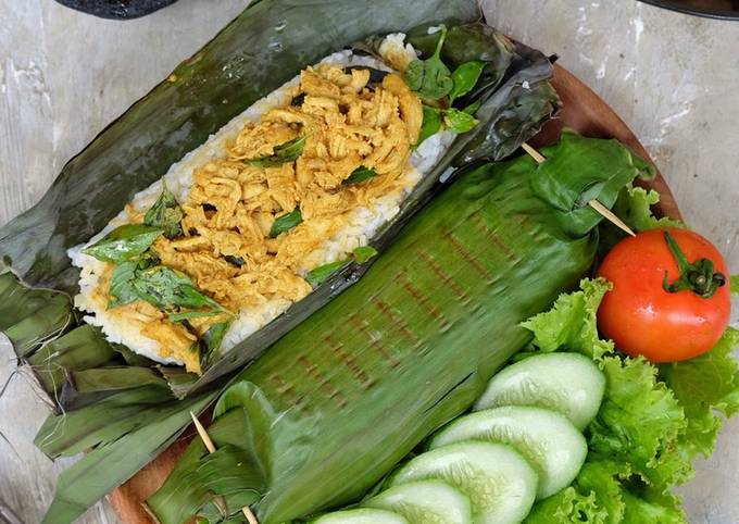 Resep Nasi Bakar Ayam Suwir Oleh Susi Agung Cookpad