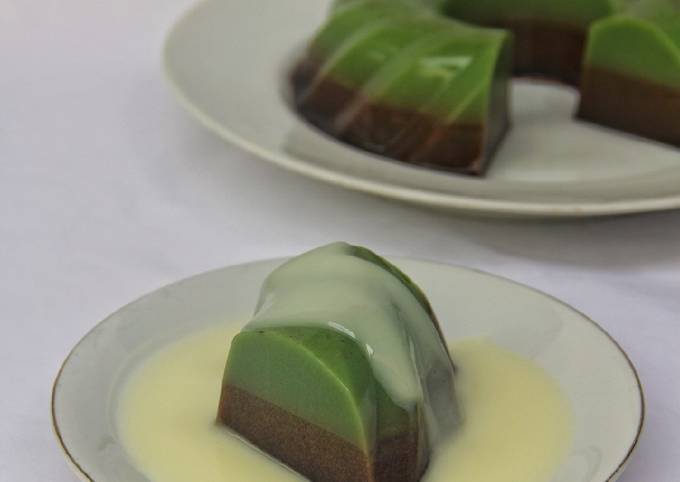 Resep Puding kopi green tea oleh Giovanni Euodia - Cookpad