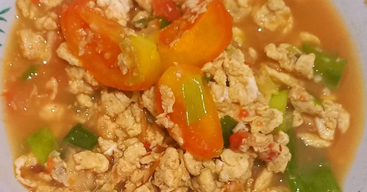 Resep sup tomat telur kos rumahan enak dan mudah - Cookpad
