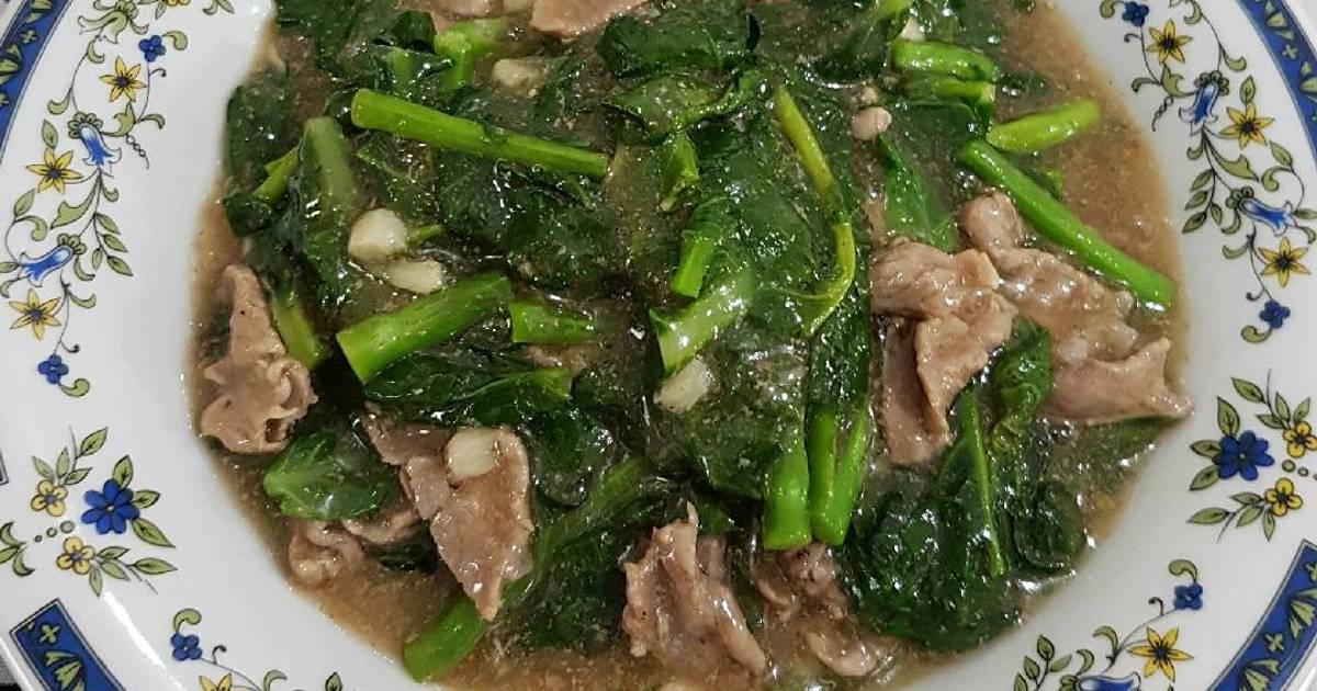 Resep Kailan cah daging sapi oleh Yulita Sunjaya - Cookpad