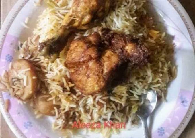 BBQ Chicken Biryani Recipe by Aleeza Khan - Cookpad