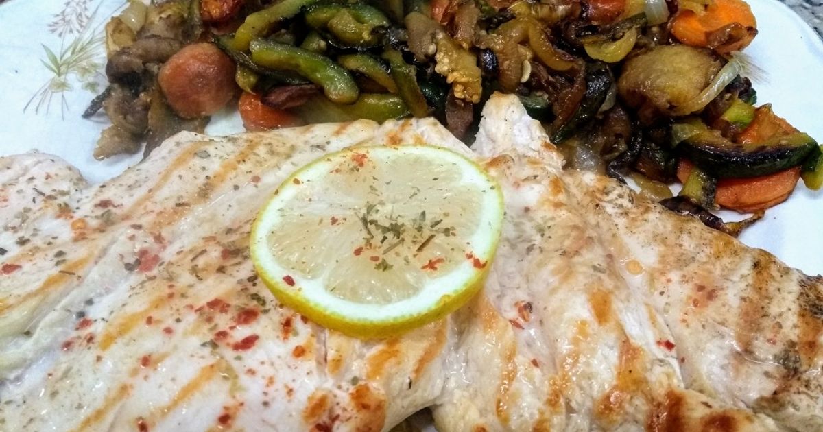 Pechuguita Grillada Con Verduras Salteadas Light Sabrosísima Receta de ...