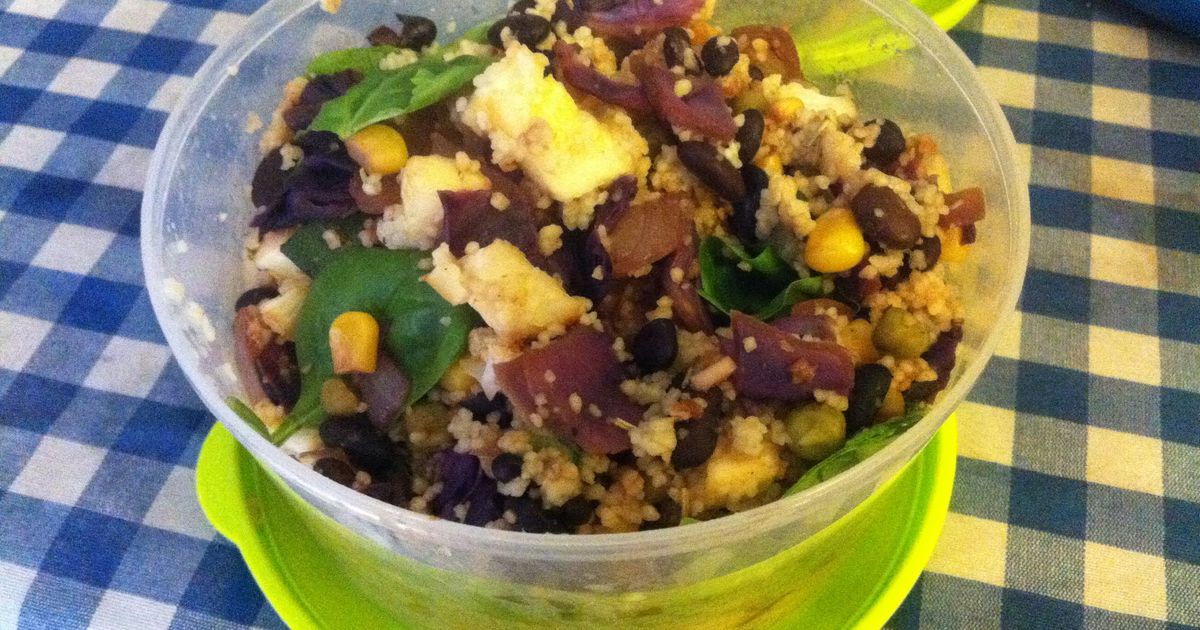 Roasted Cauliflower, Red Cabbage & Black Bean Couscous Recipe By Hef