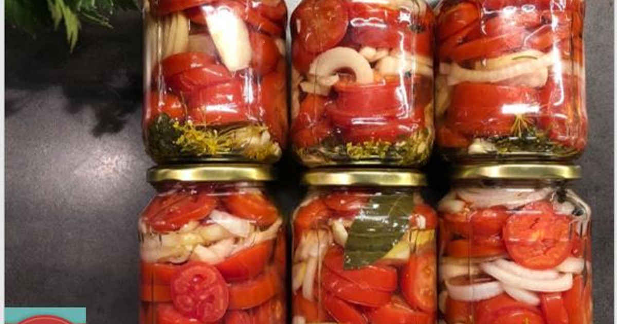 Tomates Con Cebolla. Aperitivo Marinado Receta de Las Delicias de Elena ...
