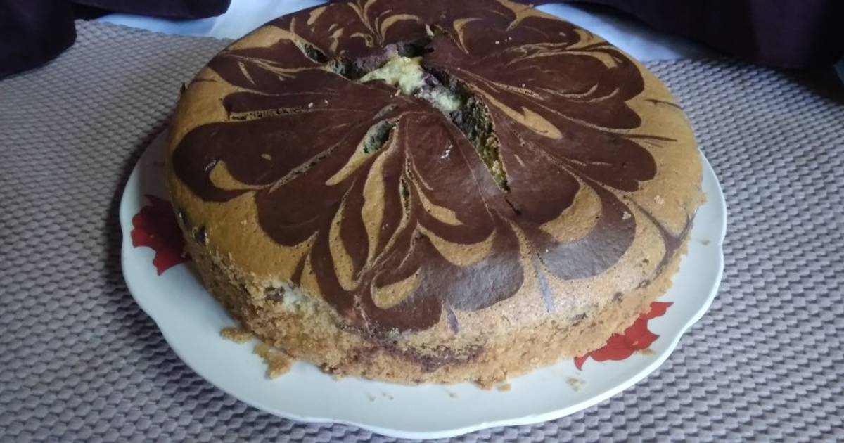 Torta marmolada Receta de Chef. María Luisa Valdez- Cookpad