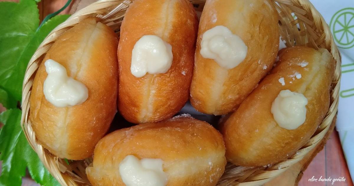 Resep Cream cheese bomboloni oleh olive bunda qonita - Cookpad