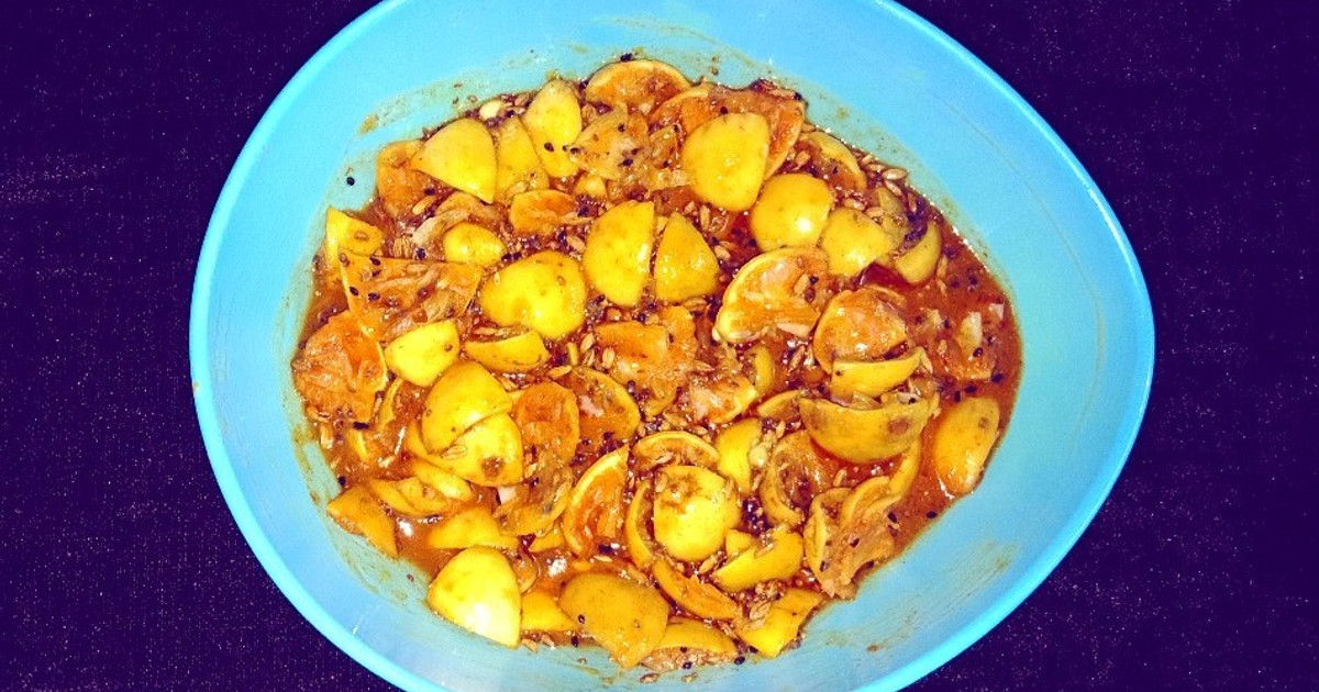 Instant Lemon Peel Pickle Recipe by Sasmita Das - Cookpad