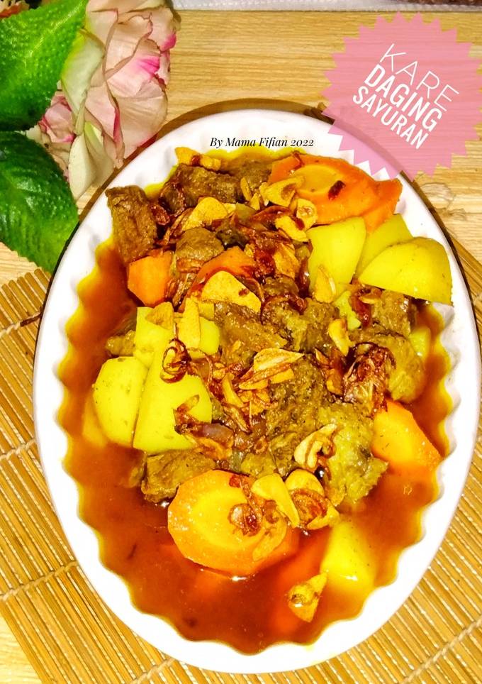 Resep Kare Daging Sayuran oleh Lanjarsih/Mama Fifian ( MasakanRumahan ...
