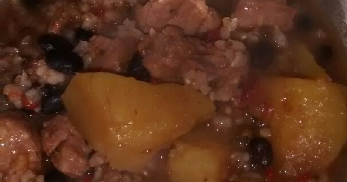 guiso de porotos negros con cerdo - 52 recetas caseras- Cookpad