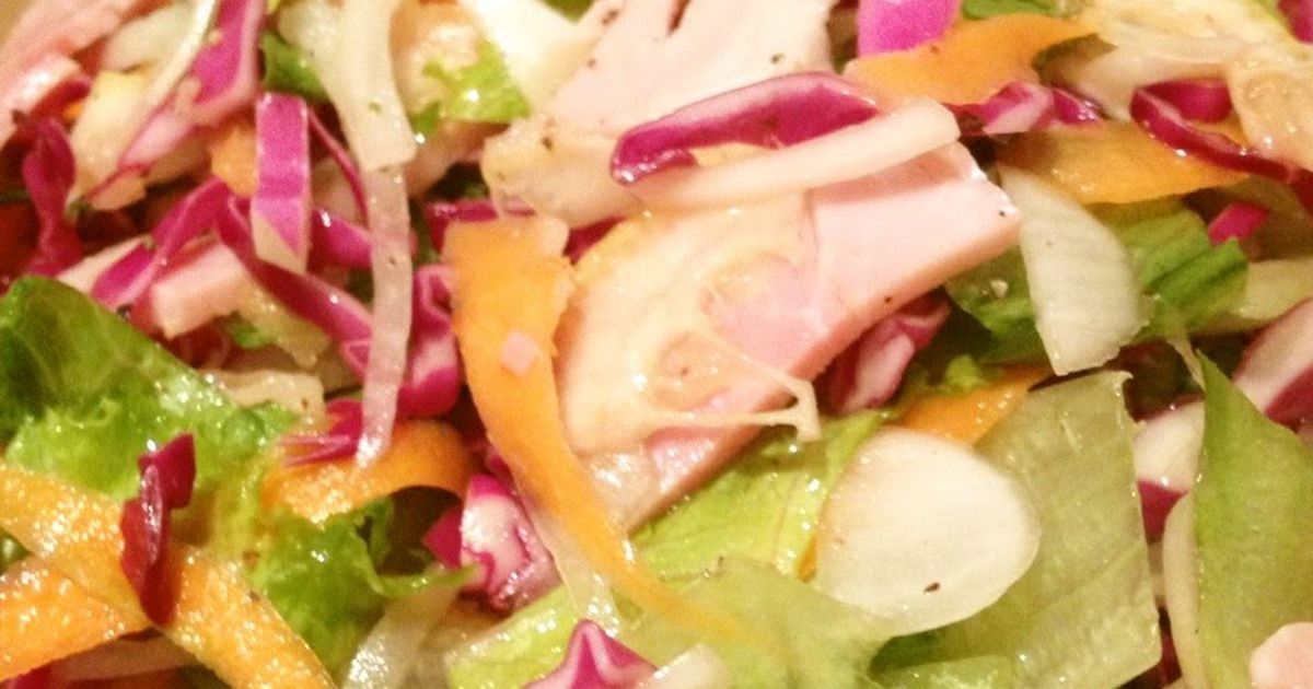 Ham And Red Cabbage Salad Home Recipes - Cookpad