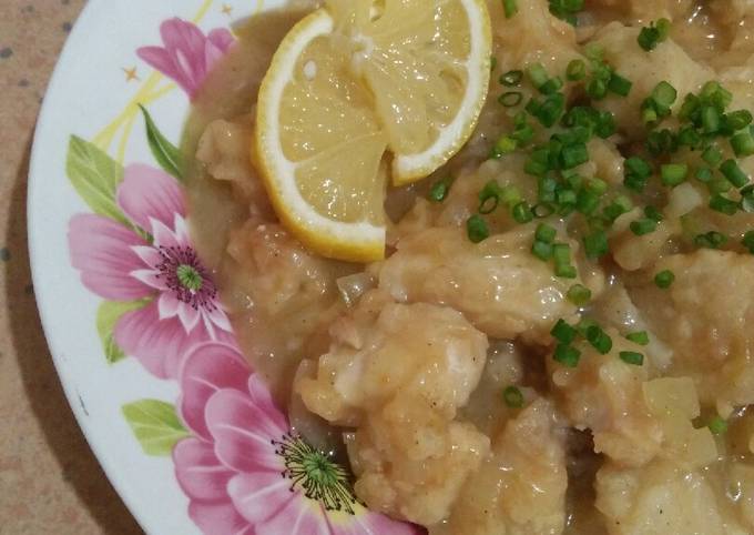 Resep Ayam saus lemon oleh Febilya Kusuma - Cookpad
