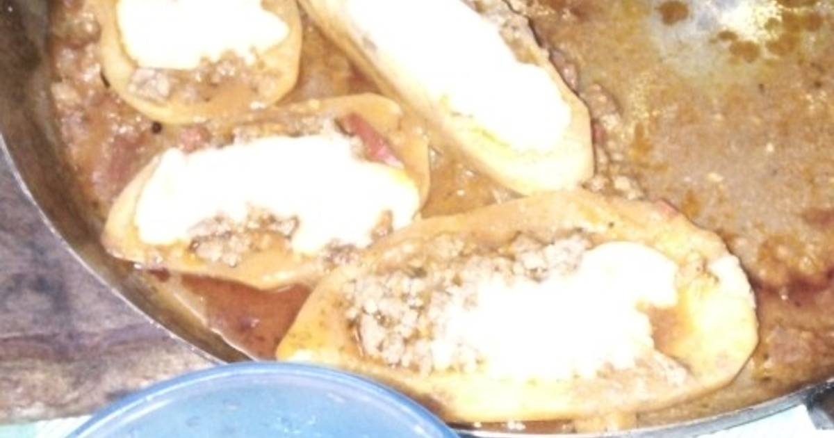 Papas rellenas de pollo con pimiento rojo - 6 recetas caseras- Cookpad