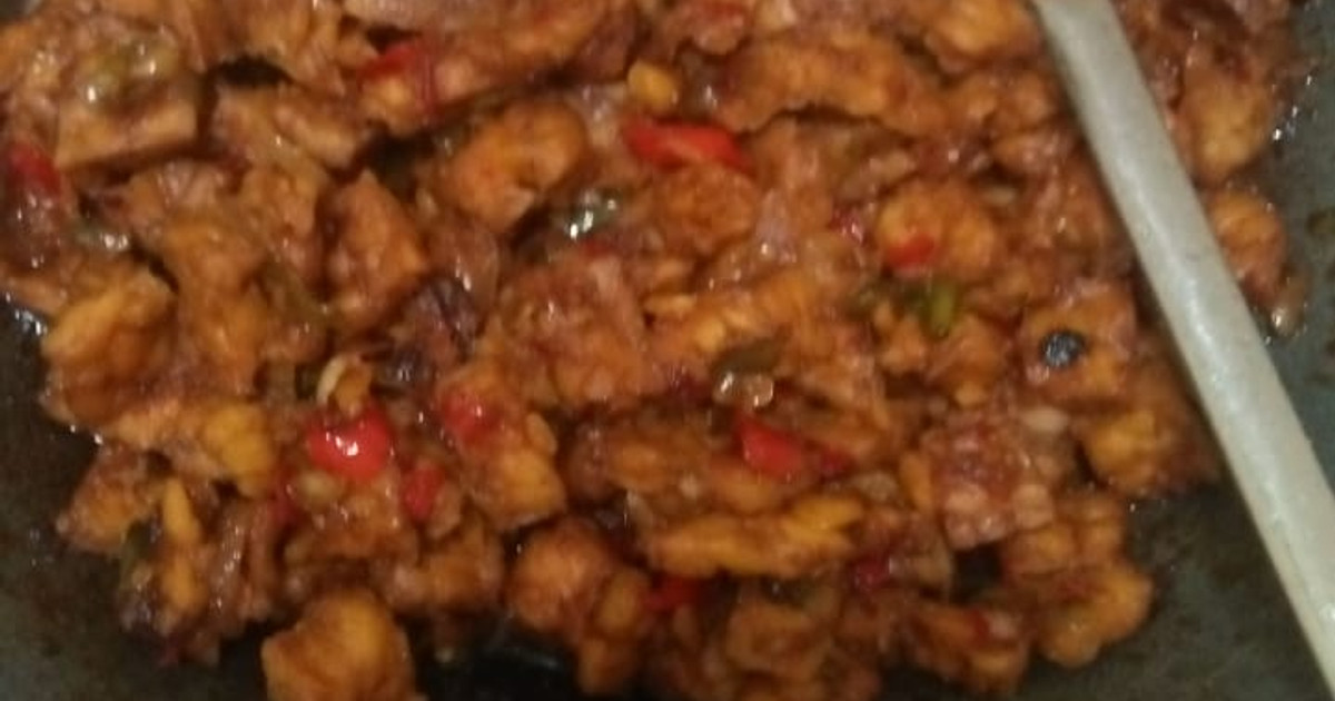 Resep Oseng Tempe Mercon Pedes Manis oleh Ririn Fatmawati - Cookpad