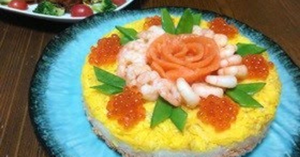 Gorgeous But Simple Sushi Cake Recipe By Cookpad.Japan