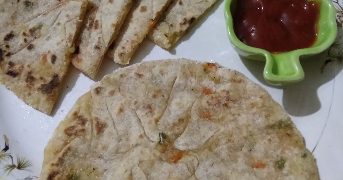 Veg Sichuan Parathas Recipe By Jagruti Jhobalia