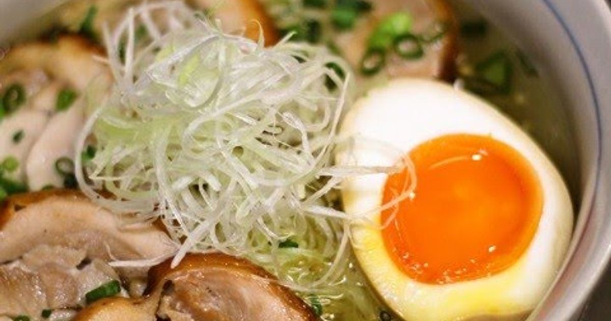 (Shio) Salt Broth Chicken Ramen Recipe by cookpad.japan