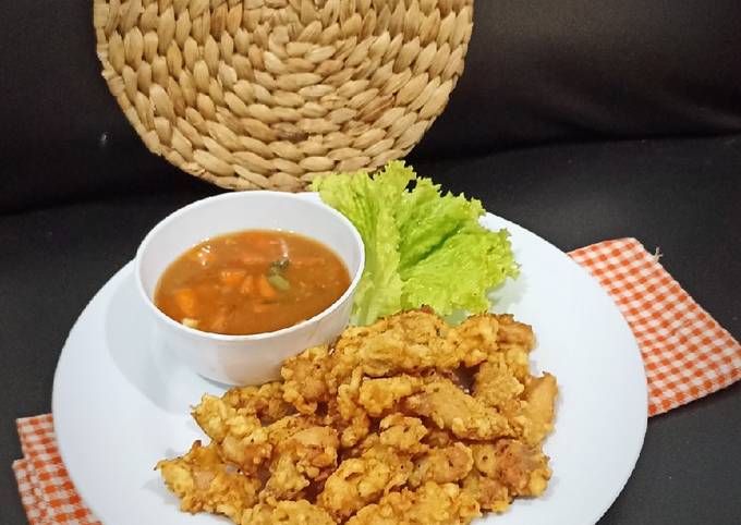 Resep Chicken Karaage saus Asam Manis Pedas oleh Ibu Tina - Cookpad
