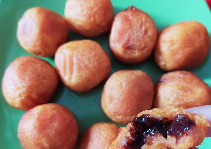 Resep Bola Ubi Cokelat Lumer oleh Liaaa14 - Cookpad