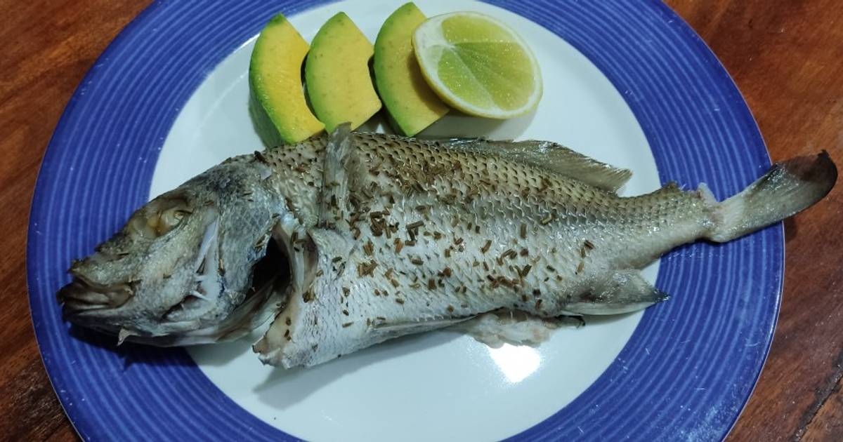 Pescado asado Receta de Bendecido- Cookpad