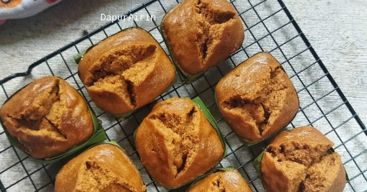 Resep Bolu kukus gula aren (takir pandan) oleh Dapur Airin - Cookpad