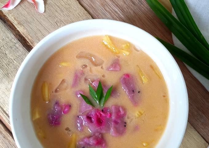 Resep Bongko Khas Pontianak dengan buah naga oleh Ima Fatmawati - Cookpad