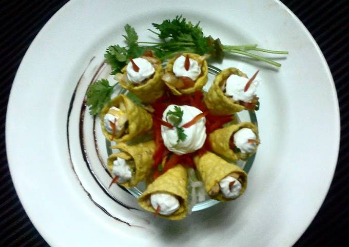Mexican cone wrap Recipe by Chef Prithvi - Cookpad