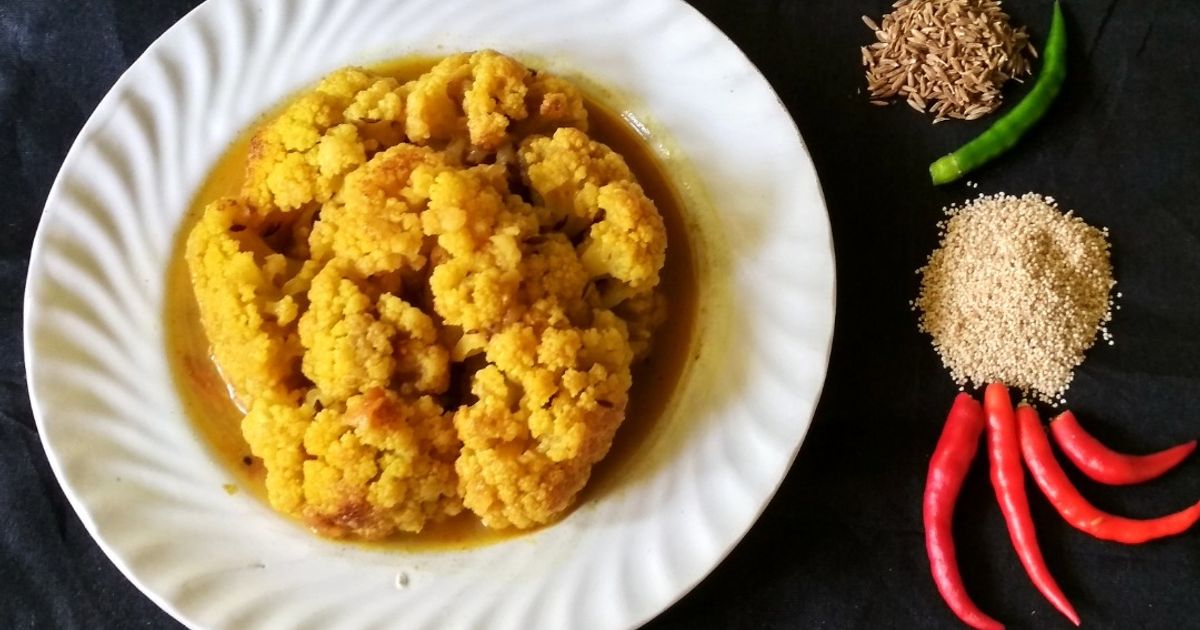 Sonali Sen Bagchi দ্বারা ফুলকপি পোস্ত (Foolkopi Posto Recipe In Bengali ...