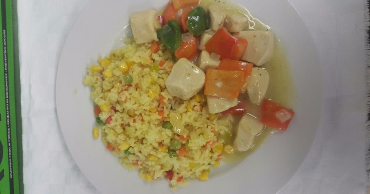 Chicken Ala King With Vegetable Fried Rice Recipe by Vivian Anyadiegwu ...
