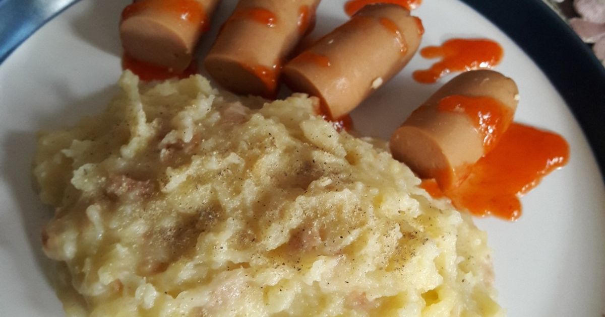 Resep sosis mash potato rumahan enak dan mudah - Cookpad