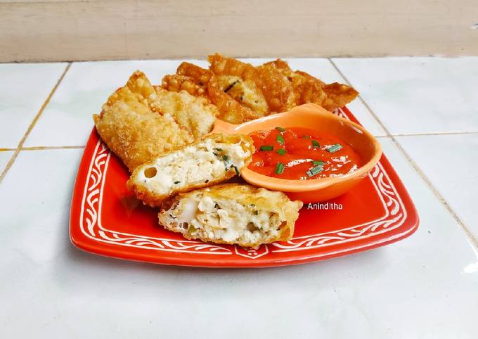 Resep Pangsit isi telur oleh Aninditha D.A - Cookpad