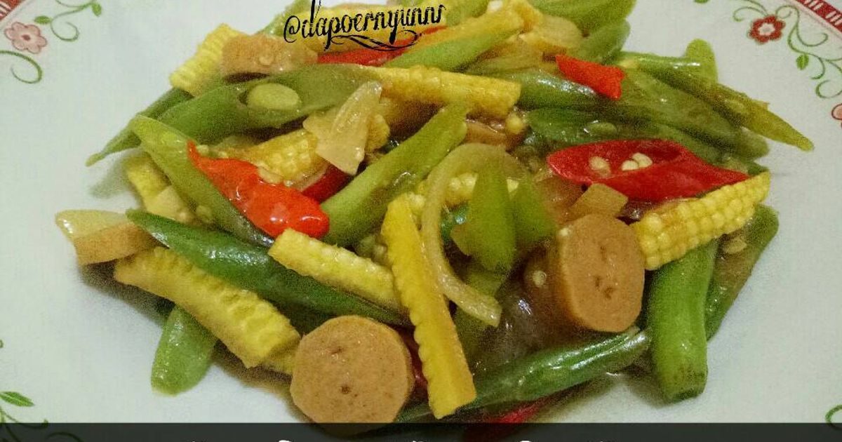 Resep buncis putren saos rumahan enak dan mudah - Cookpad