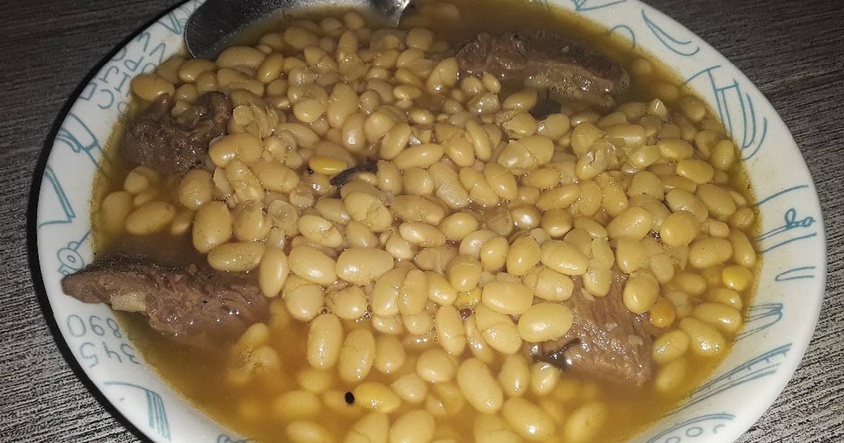 Frijol blanco con carne de res....🇸🇻 Receta de ircia de mejia - Cookpad