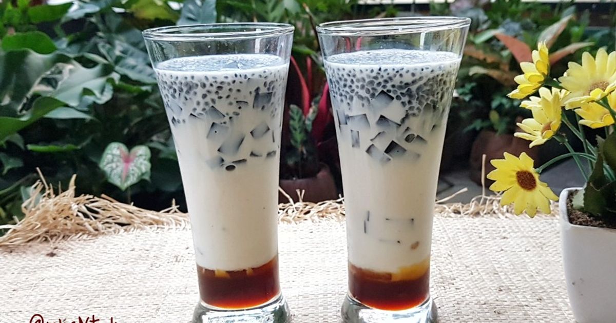 Resep cincau susu aren rumahan enak dan mudah - Cookpad