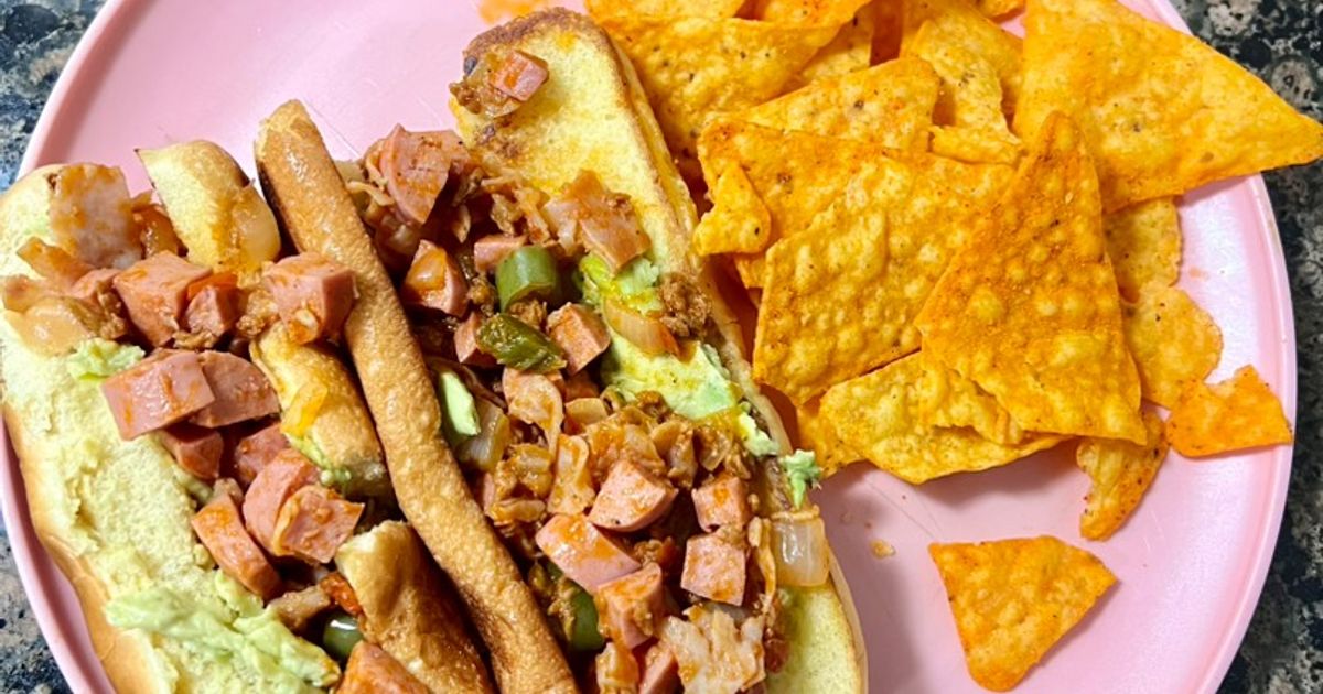 Hot Dogs De Discada Receta de Karen☀️- Cookpad