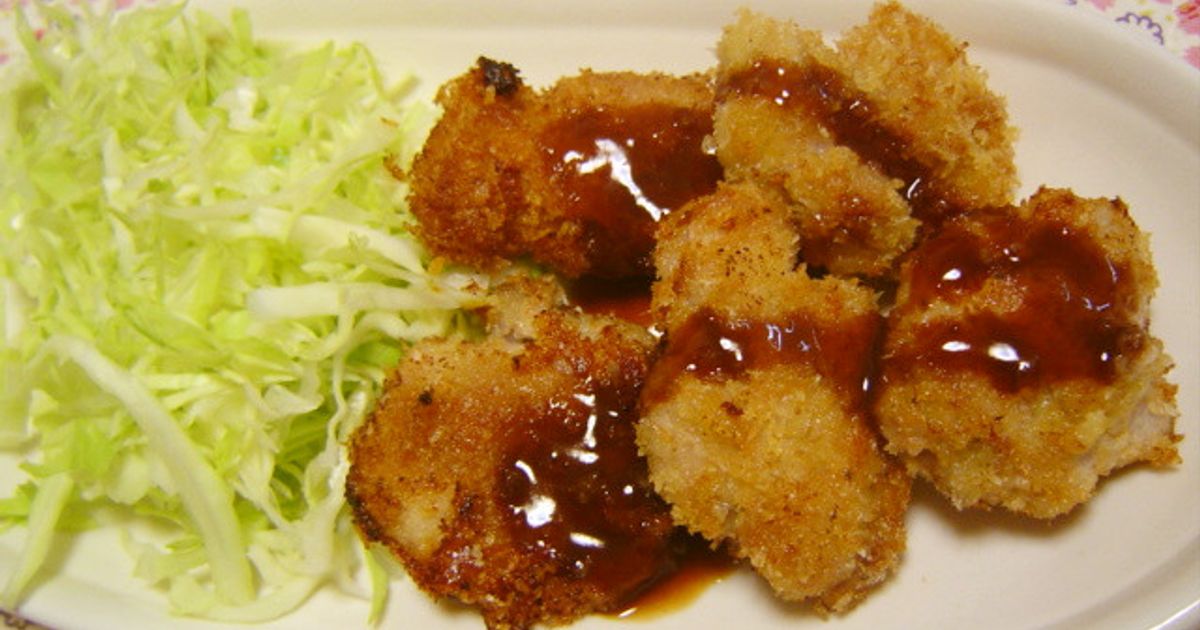 Budget Friendly Easy Bite Sized Tonkatsu With Pork Scraps Recipe By まどりんこ